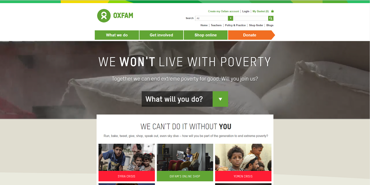 Oxfam: 70 Years of Advertising